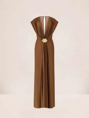 Alexis Lunaria Maxi Dress - Mocha
