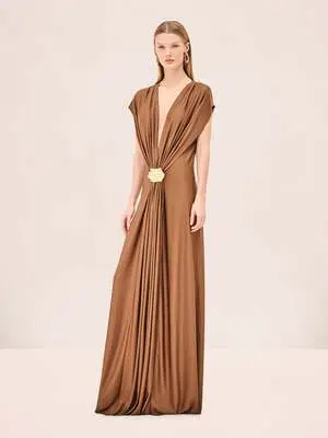 Alexis Lunaria Maxi Dress - Mocha