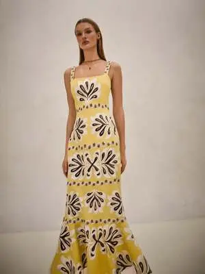 Alexis Sirena Sleeveless Printed Midi Dress - Sunlit Bloom
