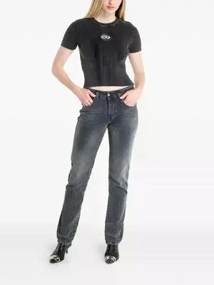 DIESEL® Faded Wash Distressed Jeans