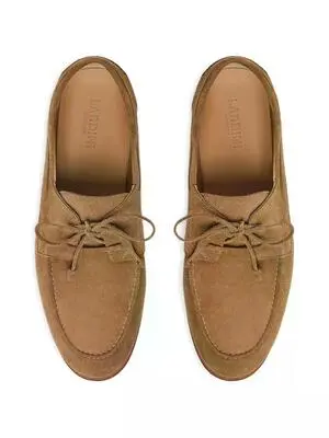 LARDINI Suede Boat Shoes