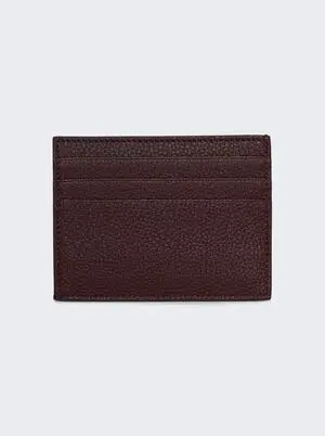 Thom Browne Single Card Holder With Note Compartment Dk Burgundy