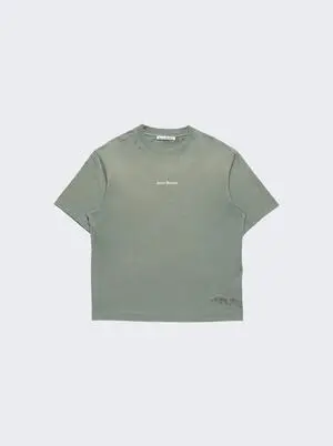 Acne Studios Mended Logo Tee Slate Grey