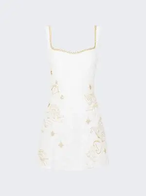 CLIO PEPPIATT Zodiac Beaded Mini Dress