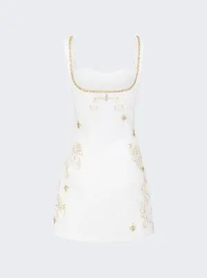 CLIO PEPPIATT Zodiac Beaded Mini Dress