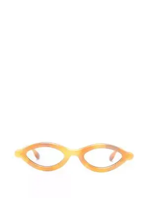 PALOCERAS Tortoiseshell Effect Cat-eye Sunglasses - Orange