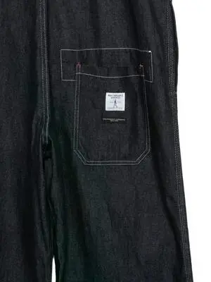 Engineered Garments Contrast-stitch Denim Dungarees