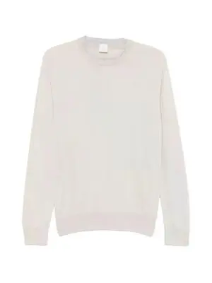 Eleventy Ribbed Trim Layered Neck Sweater