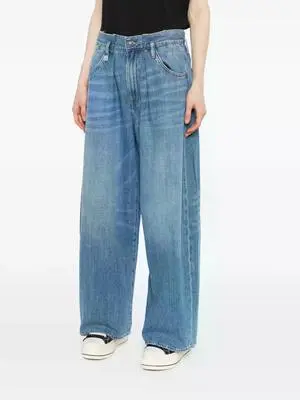 R13 Whiskered Pleated Jeans