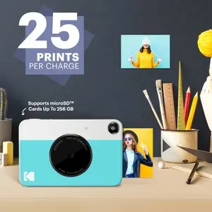 KODAK Instant Camera And Photo Paper Bundle - Blue