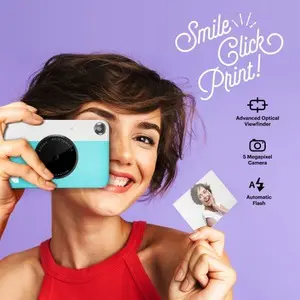 KODAK Instant Camera And Photo Paper Bundle - Blue