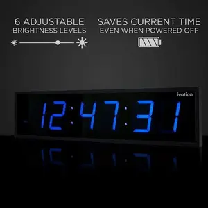 IVATION Digital Clock - Blue