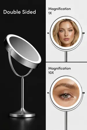 FANCII Hailey Double Sided Makeup Mirror With Lights