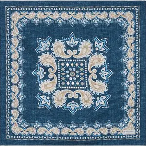 Robert Talbott Harmon Reversible Silk Neckerchief - Navy
