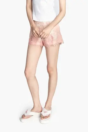 Anna Sui Damask Rose Brocade Shorts