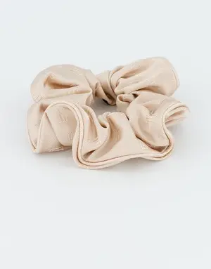 Alexandre De Paris Amaretto Silk Scrunchie