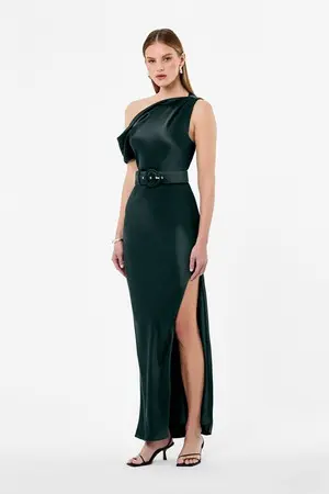 NICHOLAS Eartha Off Shoulder Dress - Alpine