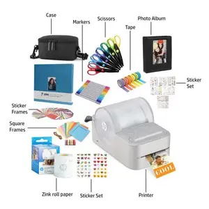 HP Sprocket Panorama Printer Craft Bundle - Grey
