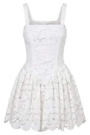 NICHOLAS Vittoria Broderie Lace Mini Dress