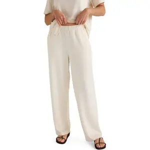 HAVEN WELL WITHIN Relaxed Barrel Leg Pants - Ivory