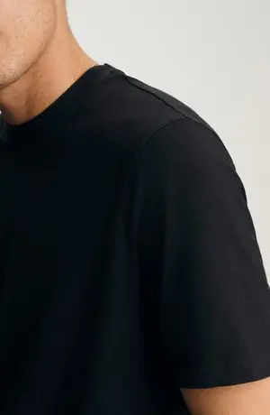 MAVI Slub Cotton Blend T-shirt - Black