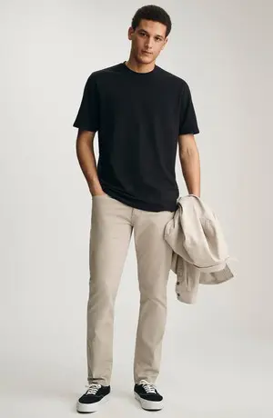 MAVI Slub Cotton Blend T-shirt - Black