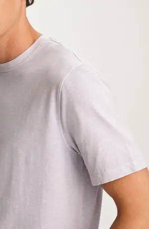 MAVI Pale Blue Slub Cotton Blend T-shirt
