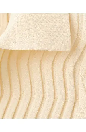 Mango Ribbed Polo Sweater With Johnny Collar