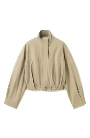 Mango Oversize Belted Cotton Twill Jacket
