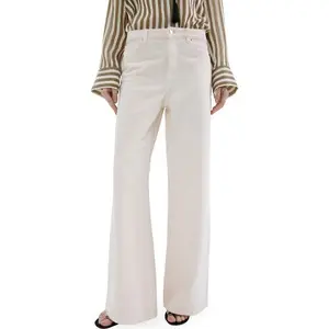 Mango Mid Rise Bottoms For Women