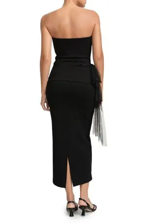 MARCELLA Orla Convertible Strapless Top With Mesh Sash