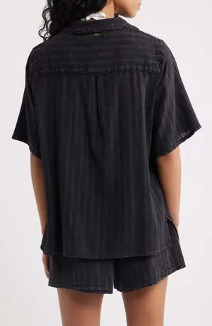Rip Curl Embroidered Cotton Camp Shirt