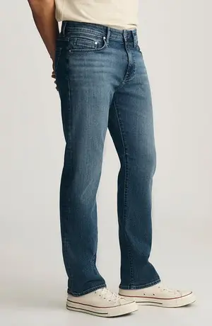 MAVI Zach Straight Leg Jeans - Mid Williamsburg