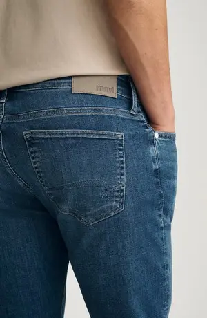 MAVI Jake Slim Fit Jeans - Mid Brushed Feather