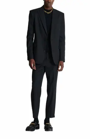 Balmain Silk And Cotton Knit Pb Jumper - Black