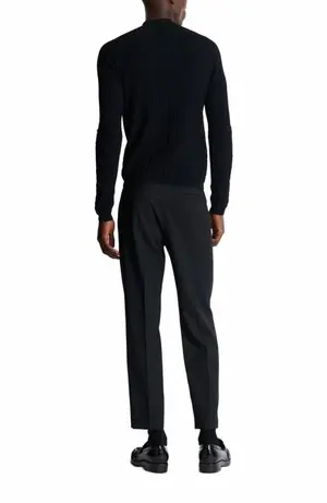 Balmain Silk And Cotton Knit Pb Jumper - Black
