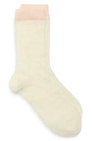 CASA CLARA Mia Pointelle Crew Socks