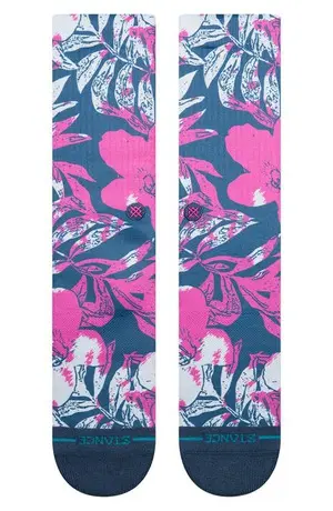 Stance Lihue Crew Socks - Fuchsia