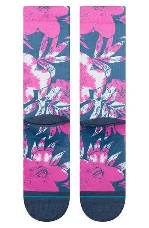 Stance Lihue Crew Socks - Fuchsia