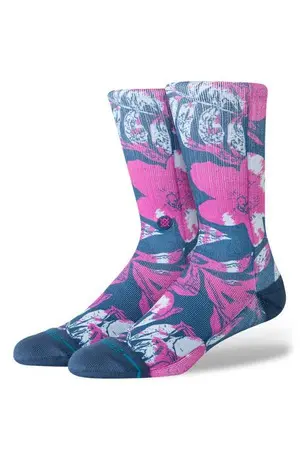 Stance Lihue Crew Socks - Fuchsia