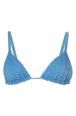 MAAJI Ocean Drift Row Smocked Reversible Triangle Bikini Top