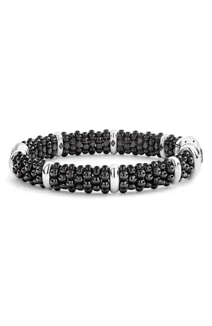 Lagos Black Caviar Diamond Bracelet