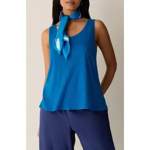 Eileen Fisher Silk Bandana With Hand-dyed Effect - Deep Dive