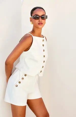 Fifteen Twenty High Waist Sailor Shorts