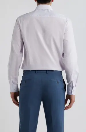 DANIEL HECHTER Paris Modern Fit Check Cotton Dress Shirt - Pink