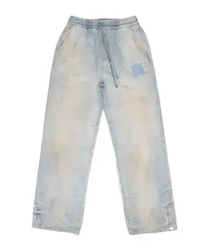 Amiri Distressed Denim Drawstring Trousers