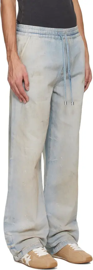 Amiri Distressed Denim Drawstring Trousers