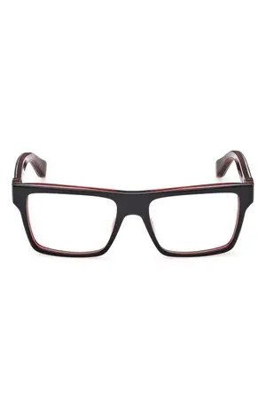 CHRISTIAN LOUBOUTIN Rectangular Eyeglasses - Black/red