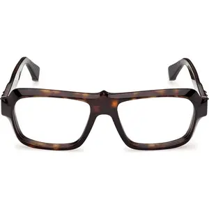 CHRISTIAN LOUBOUTIN 55mm Rectangular Optical Eyeglasses - Dark Havana