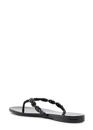 Tory Burch Gemini Jelly Sandals - Black